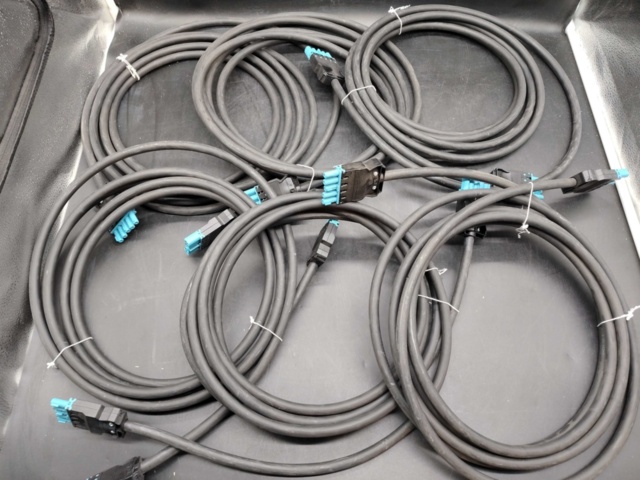 Multi-cable with multi-pole connectors, 6 pcs - robust signal cable ...