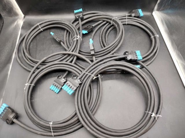 Multi cable with multi-pole connectors, 5 pcs - robust signal cable ...
