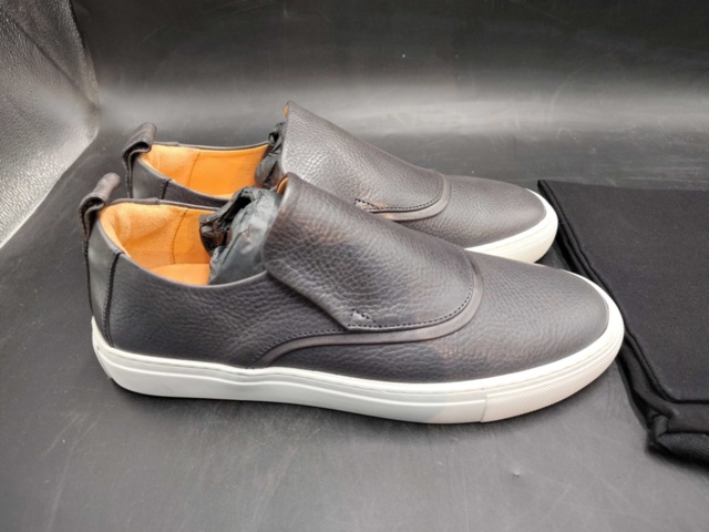 Slip-on shoes - Stig Percy, men's, size 44, grey - PS Auction - We ...