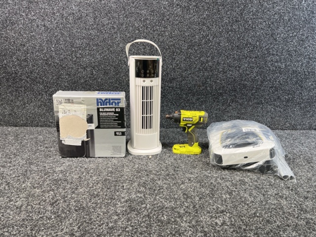 Impact screwdriver, carpet sweeper, floor fan etc. - PS Auction - We ...